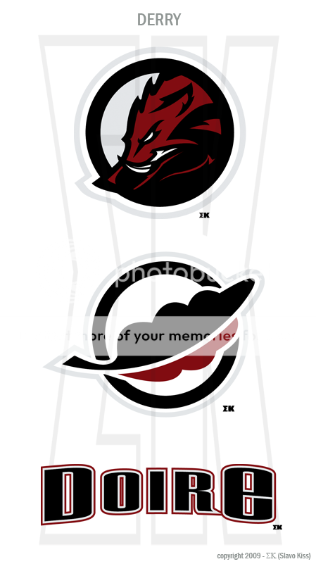 Derry (GAA Hockey Branding Project) - Concepts - Chris Creamer's Sports ...