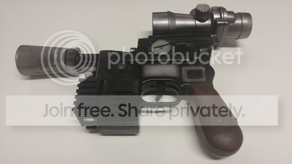 Scratchbuilding a Star Wars-inspired Heavy Blaster Pistol (Finished ...